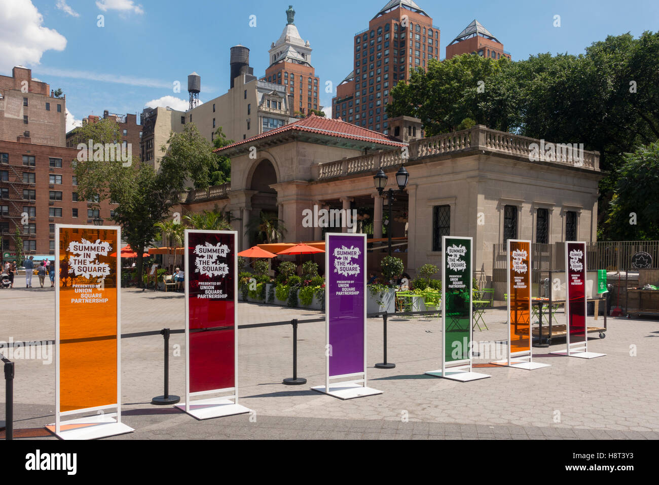 Summer in Union Square NYC Stock Photo - Alamy