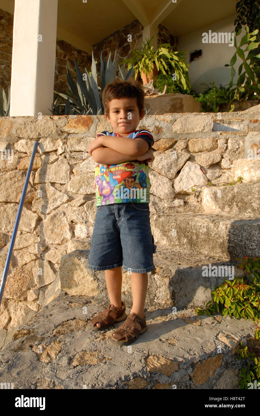 Mexican child and family, Acapulco, Mexico Stock Photo - Alamy