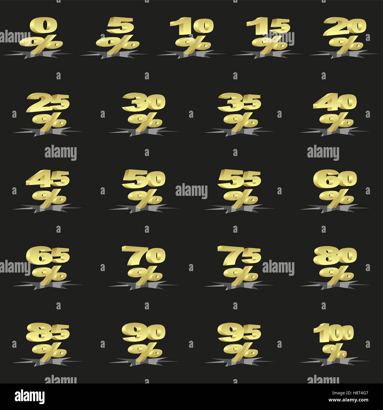 Percent discount percentage sign Stock Vector Images - Alamy