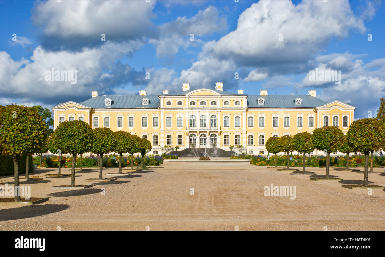 rundale palace is one of the most popular landmarks of latvia Stock ...