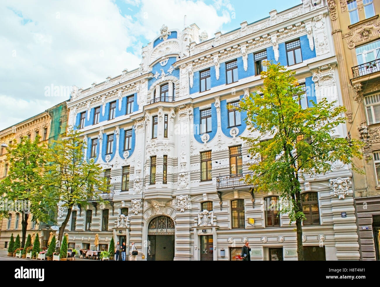 Riga boasts the district, designed in art nouveau (jugend) style, like ...