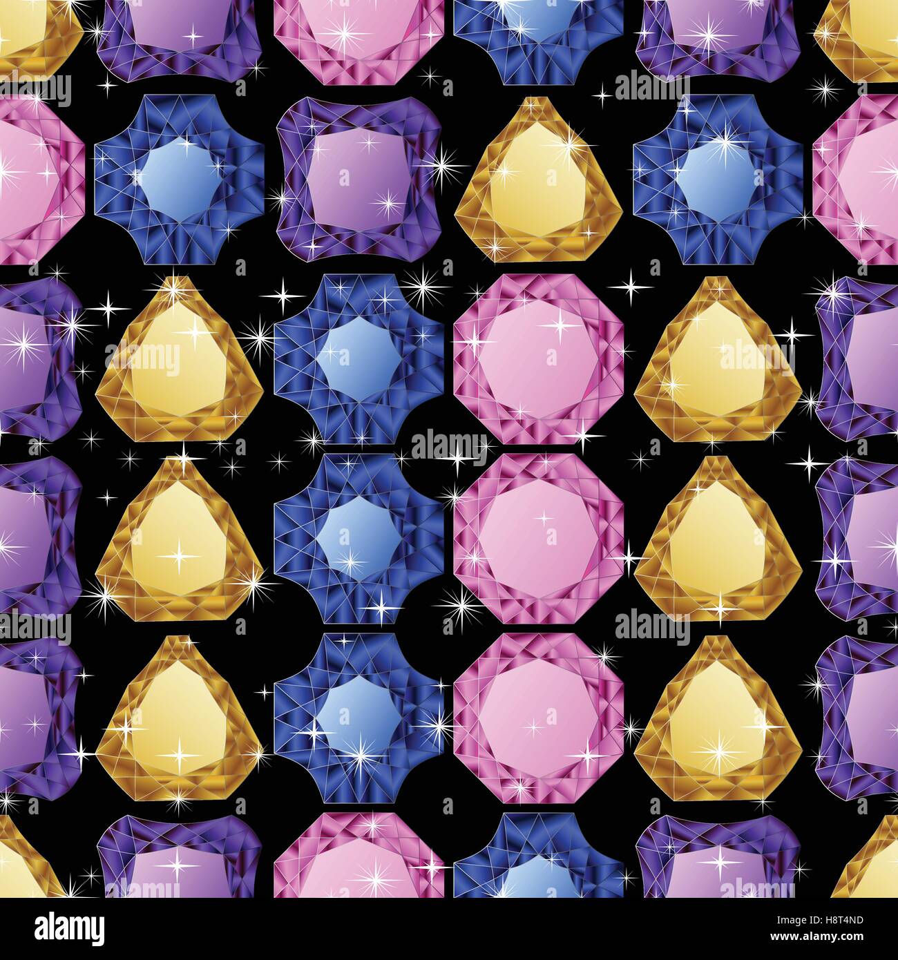 Diamonds seamless pattern Stock Vector Image & Art - Alamy