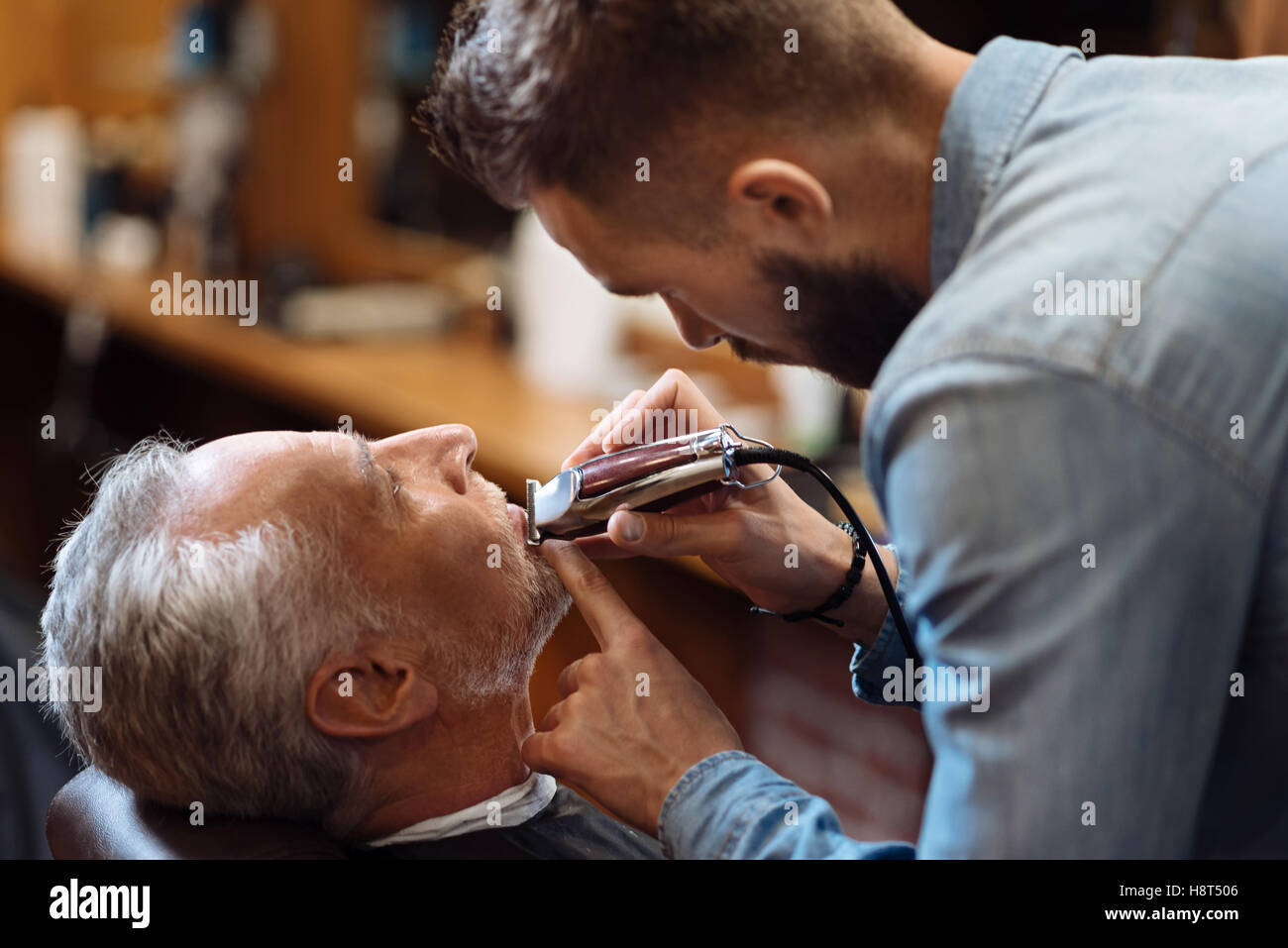 Barber Beard Trim High Resolution Stock Photography and Images - Alamy