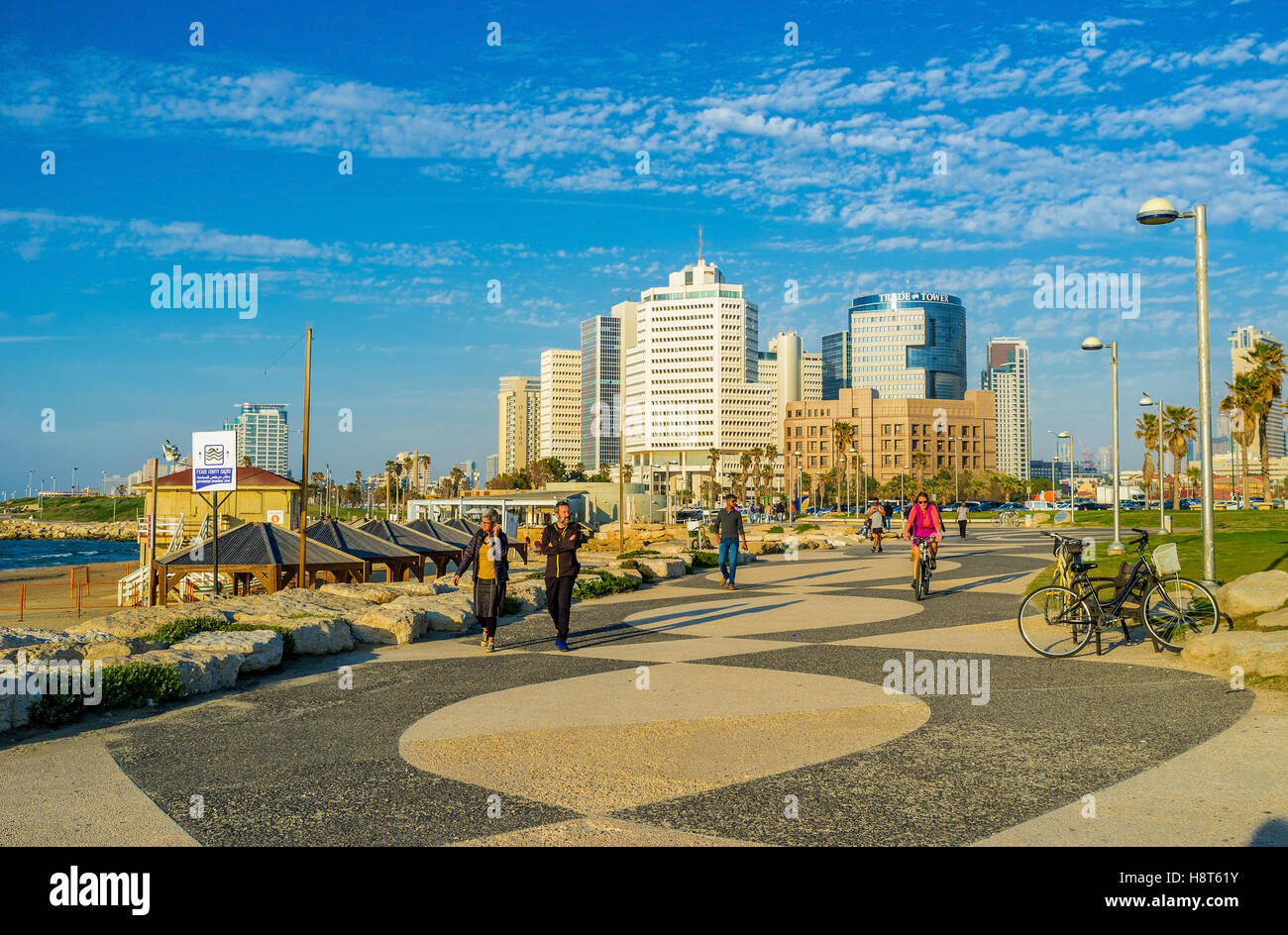 The scenic promenade along the Charles Clore Park connects the old ...
