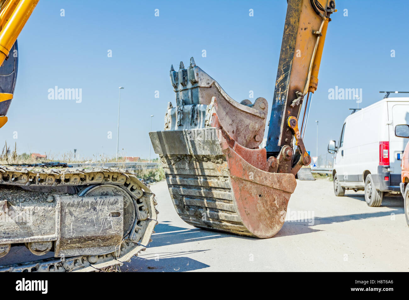Inside digger bucket hi-res stock photography and images - Alamy