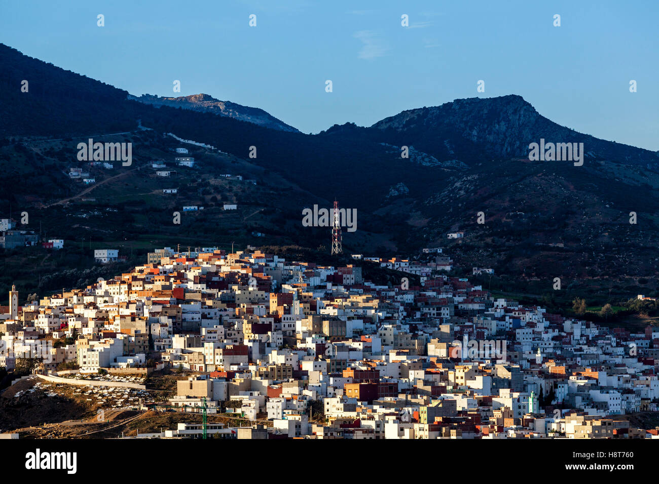 Views of The Rif Mountains From The City Of Tetouan, Morocco Stock ...