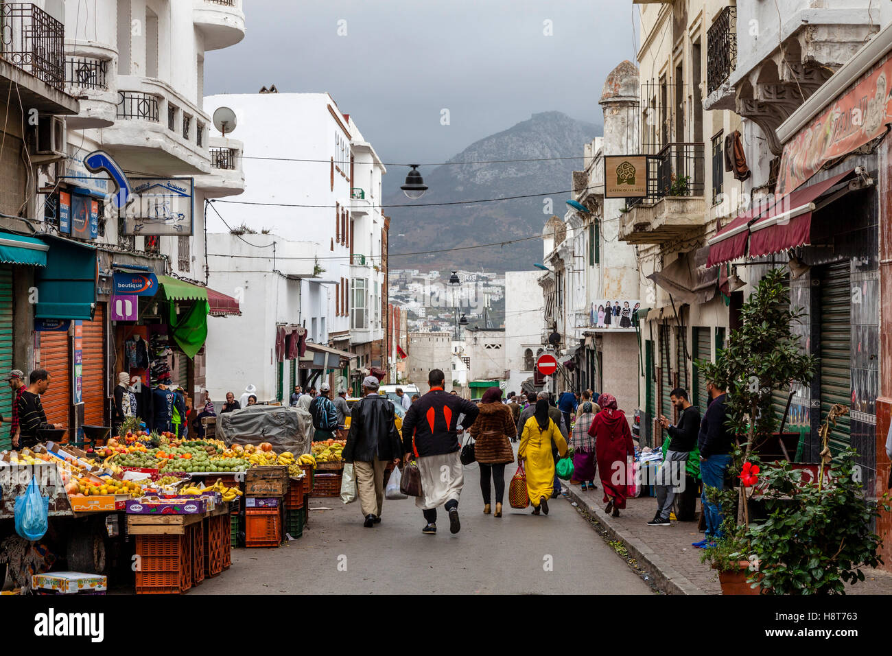 Spanish colonial architecture tetouan morocco hi-res stock photography ...