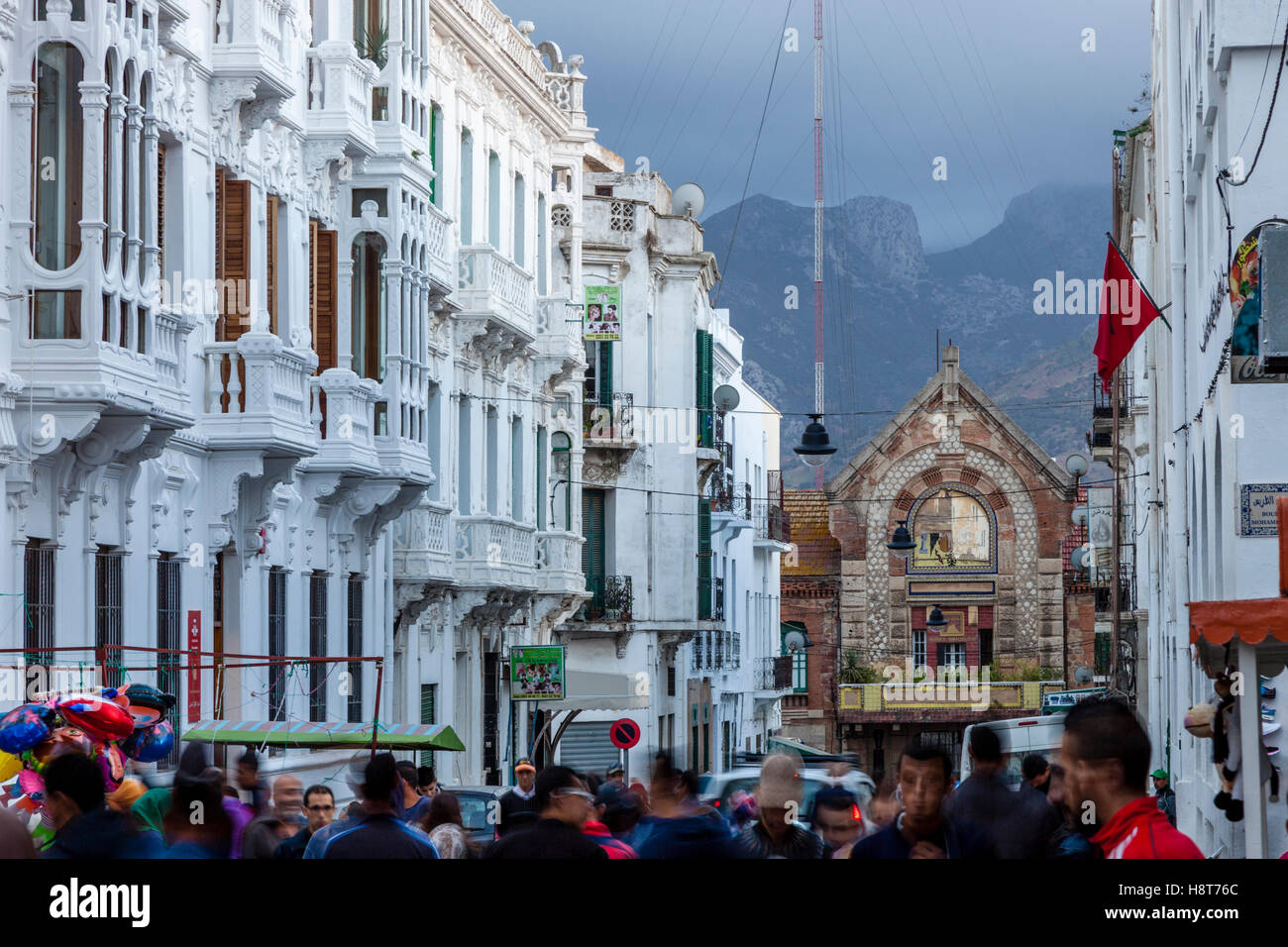 Spanish Colonial Architecture (The Ensanche), Tetouan, Morocco Stock ...