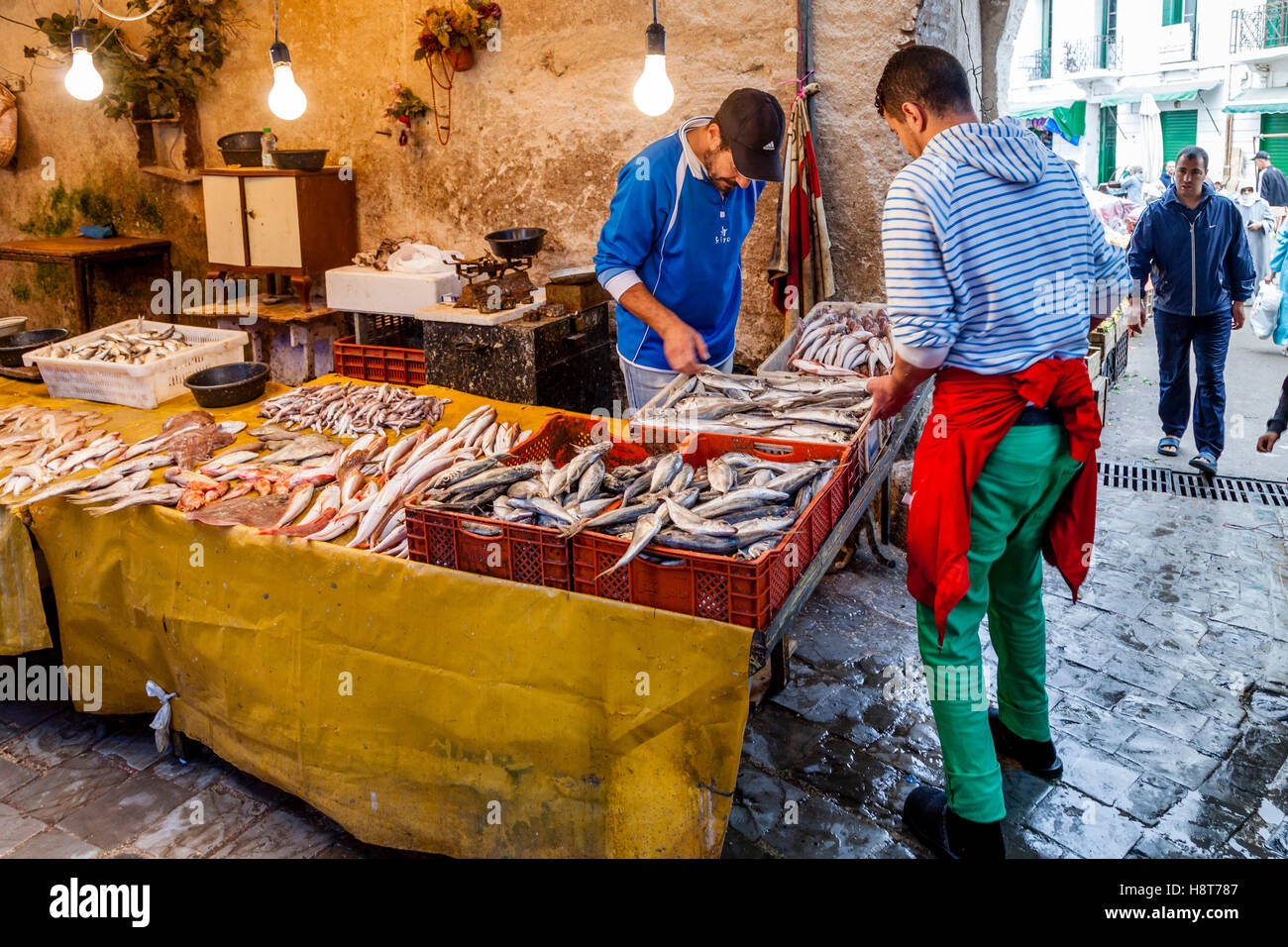 The Fish Market In The Medina, Tetouan, Morocco Stock Photo - Alamy
