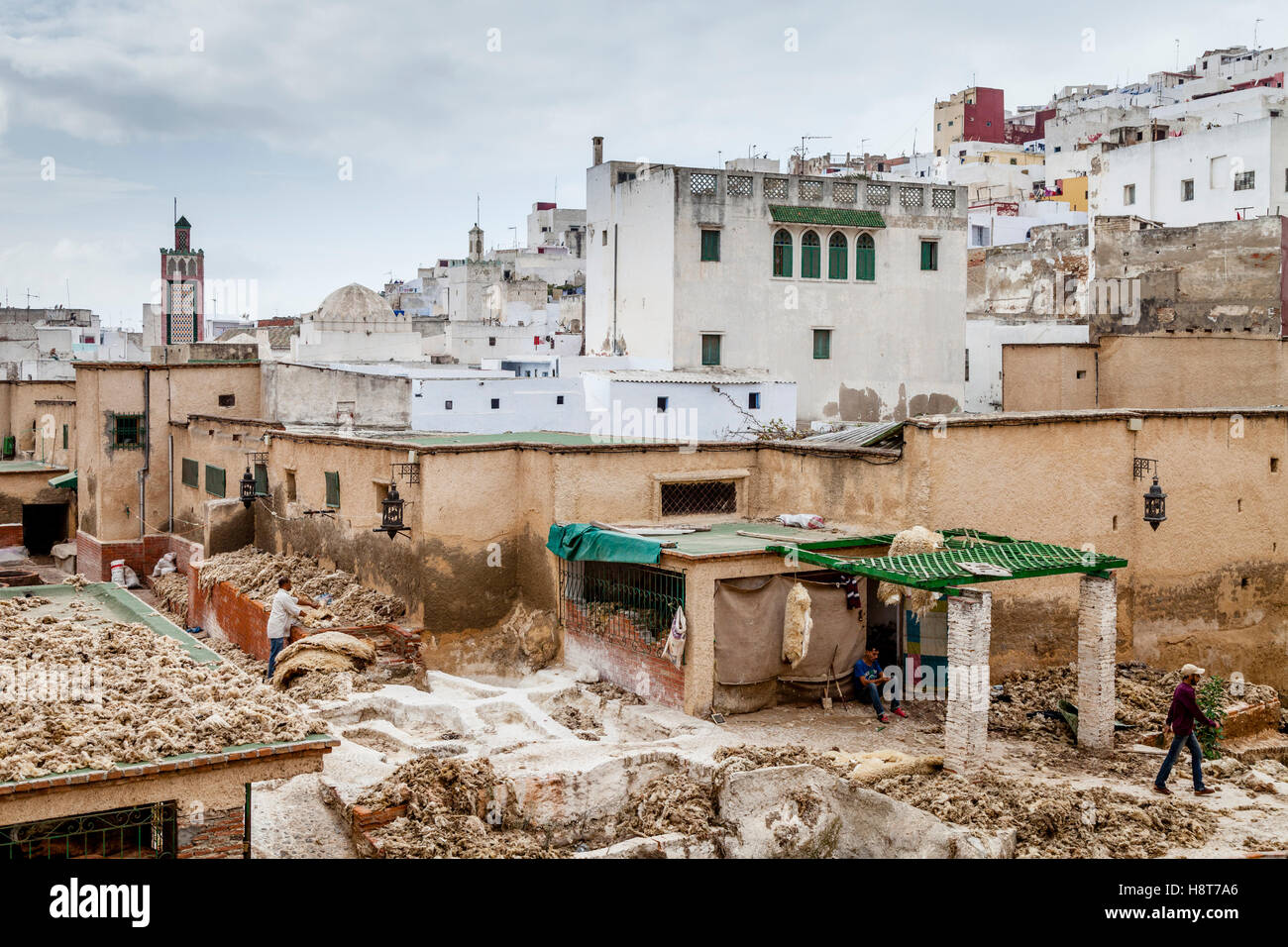 The Tannery In Tetouan's Medina, Tetouan, Morocco Stock Photo - Alamy
