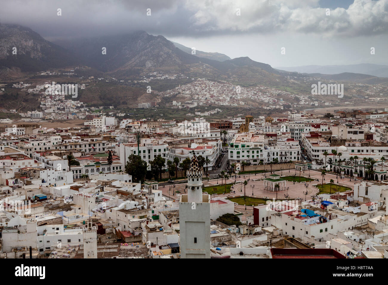 An View Of The City Of Tetouan Looking Towards The Rif Mountains ...