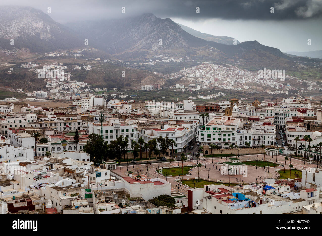 An View Of The City Of Tetouan Looking Towards The Rif Mountains ...