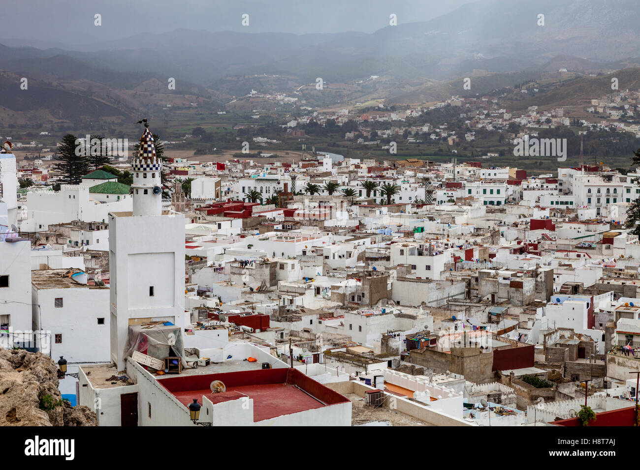 An View Of The City Of Tetouan Looking Towards The Rif Mountains ...