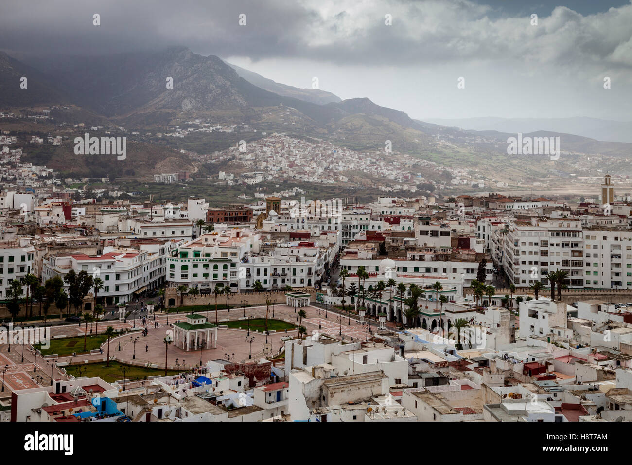 An View Of The City Of Tetouan Looking Towards The Rif Mountains ...