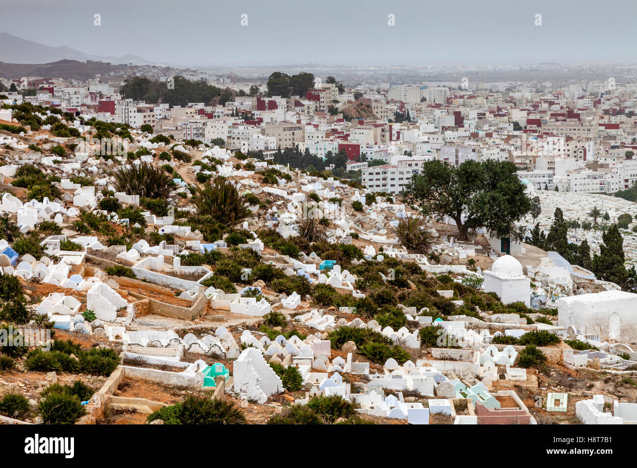 Elevated view of muslim cemetery hi-res stock photography and images ...