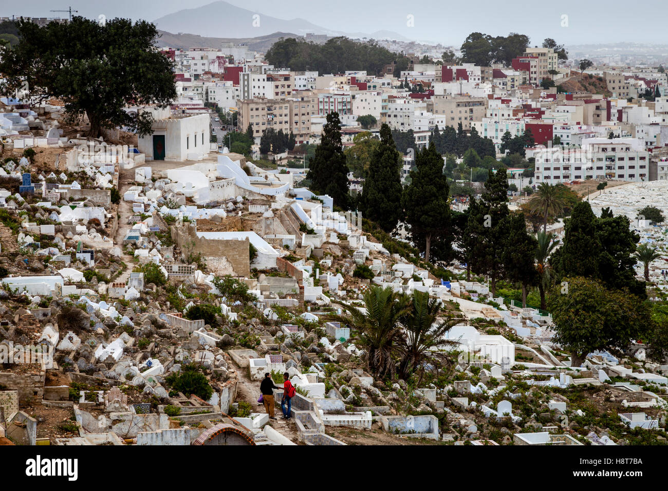 Muslim cemetery city tetouan tetouan hi-res stock photography and ...