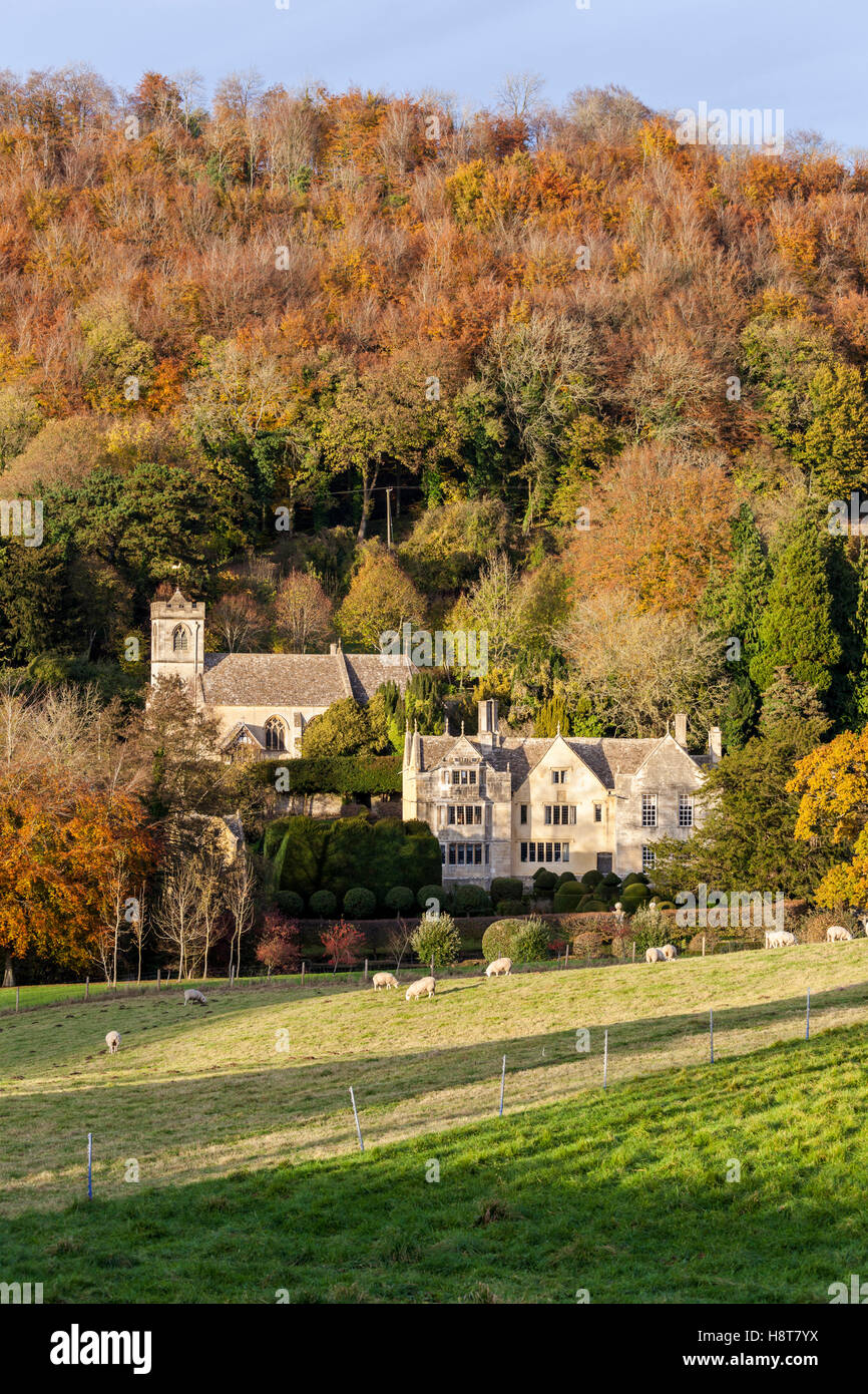 Autumn in the Cotswolds - Owlpen Manor and the church of the Holy Cross ...