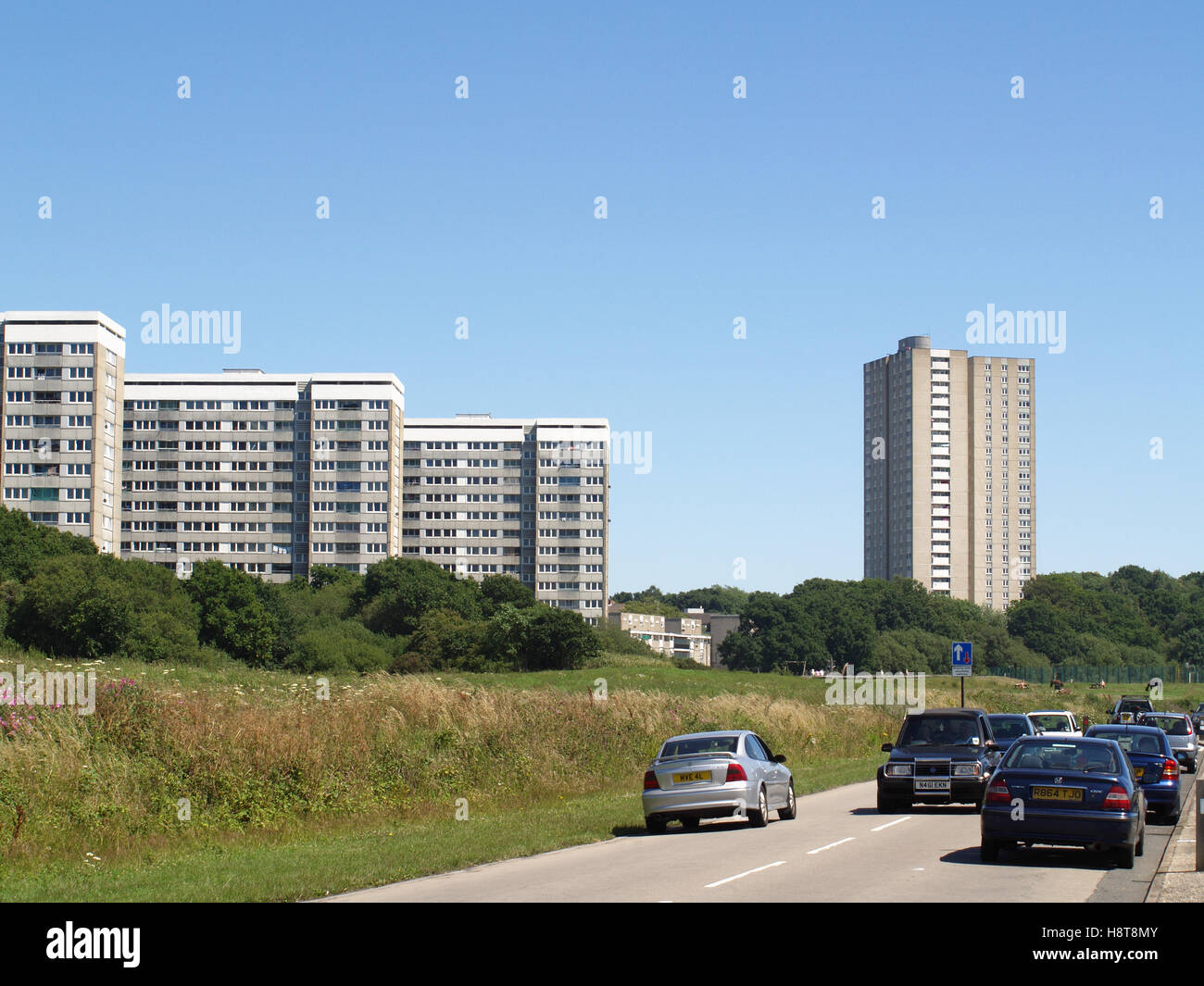 International Way from Weston Shore, Woolston, Southampton, Hampshire ...
