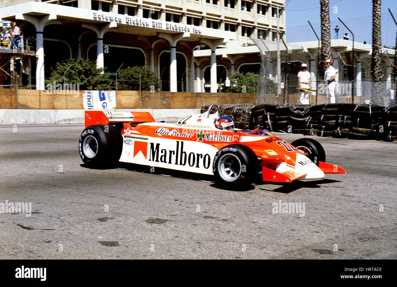 1980 US GP LONG BEACH ALFA ROMEO 179C Depailler Stock Photo - Alamy