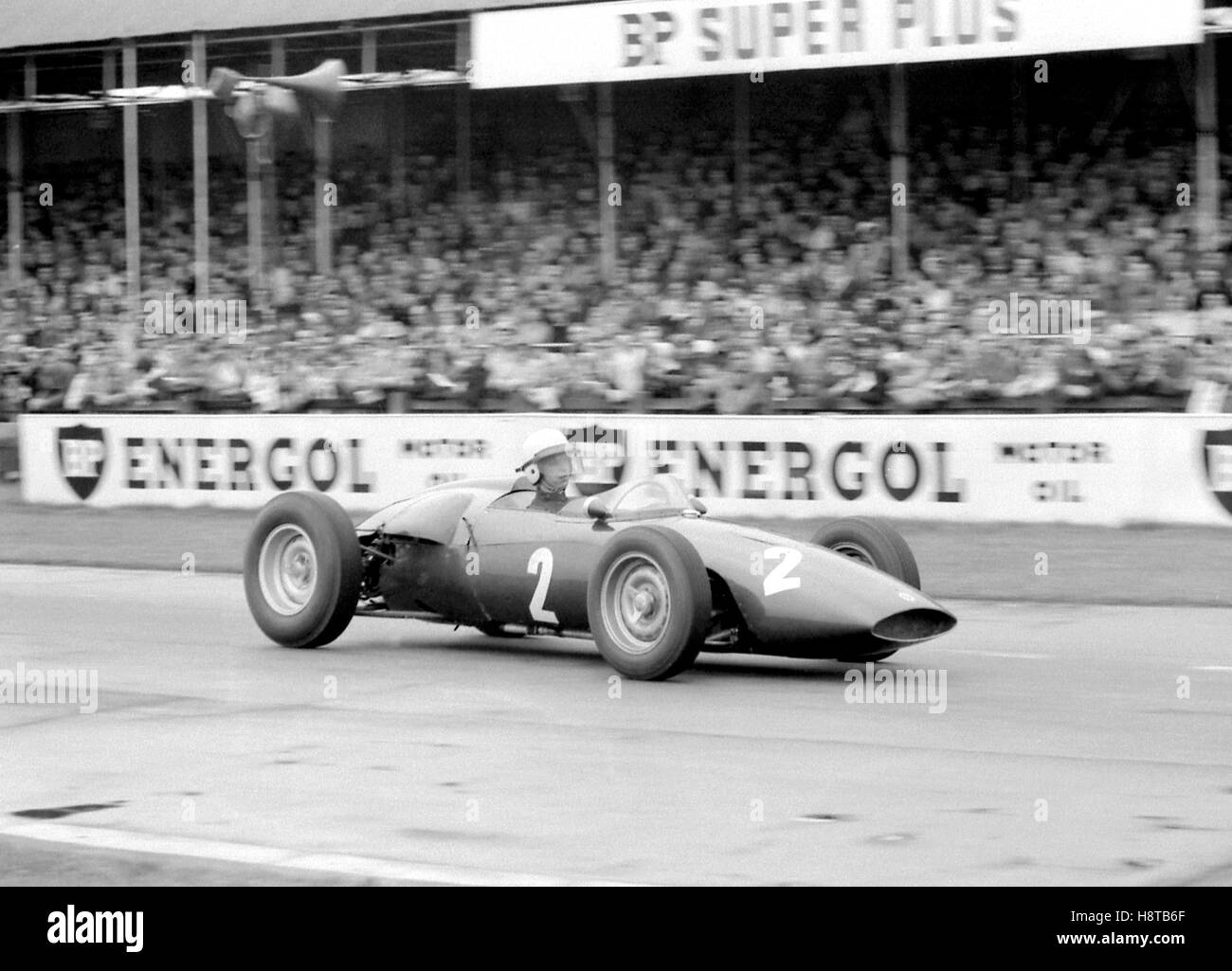 1961 GOODWOOD ICF TONY BROOKS BRM P48 Stock Photo - Alamy