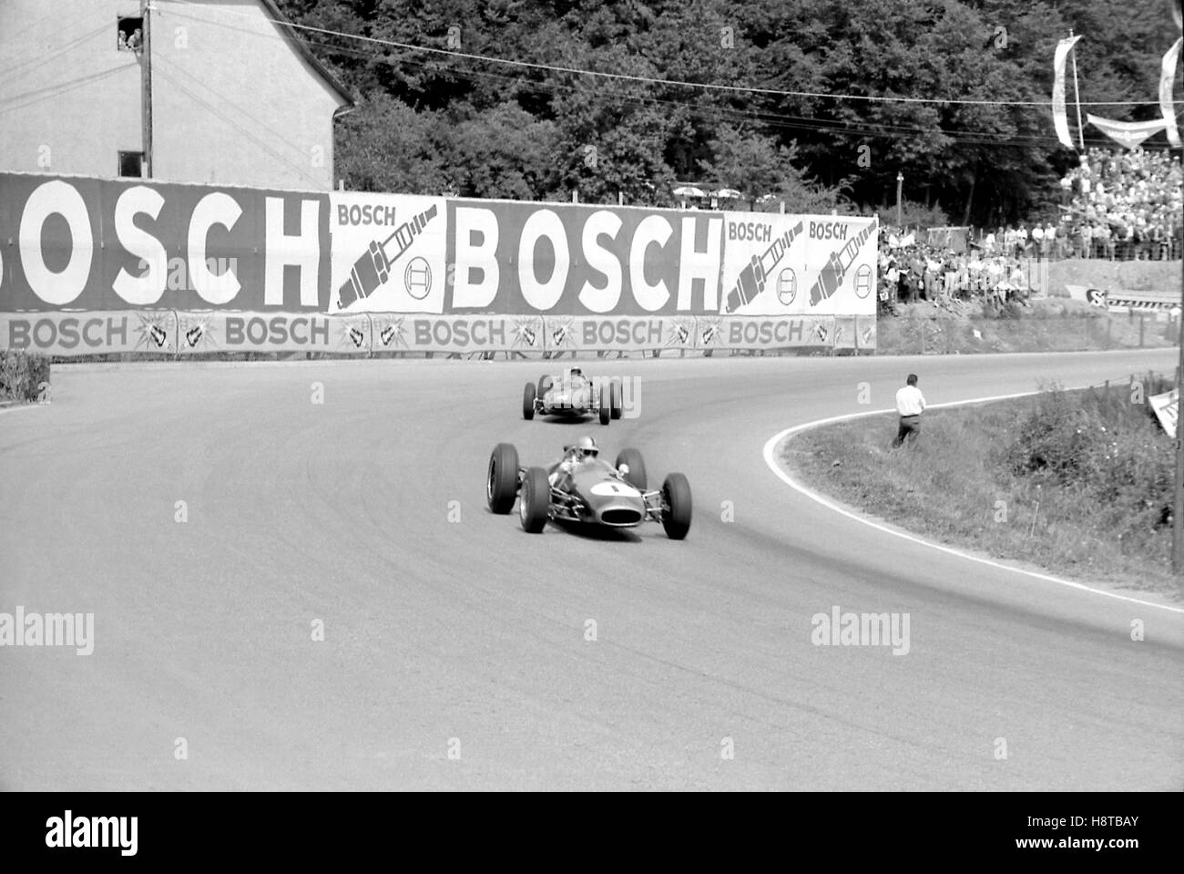1963 SOLITUDE GP BRABHAM LEADS BANDINI BRM OLD FAITHFUL Stock Photo - Alamy