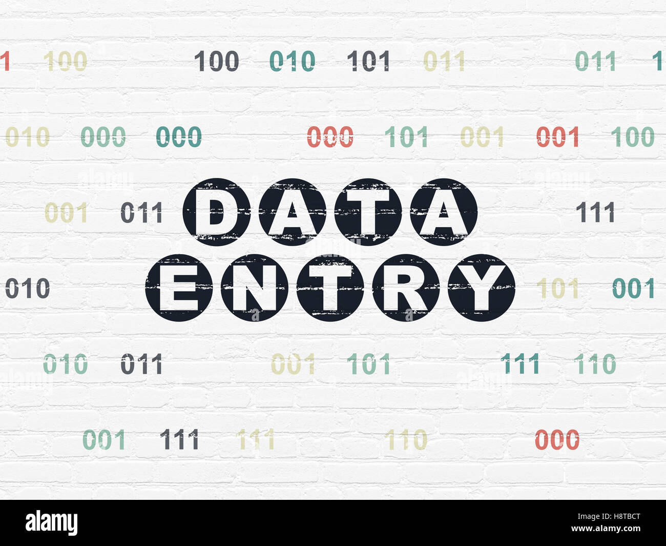Data concept: Data Entry on wall background Stock Photo - Alamy
