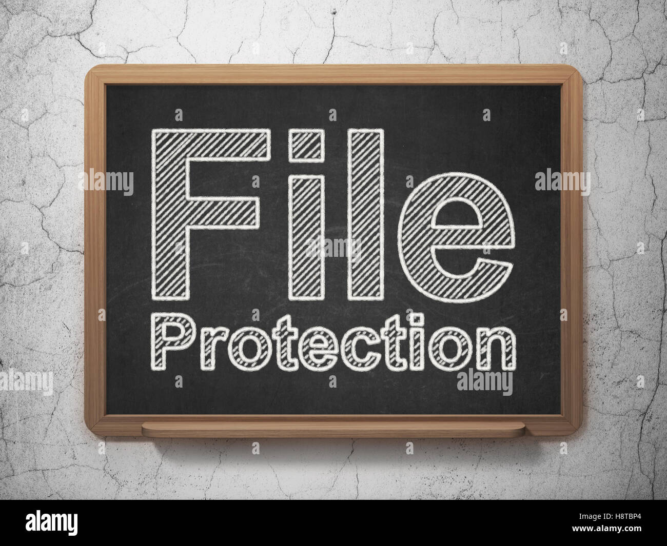 Security concept: File Protection on chalkboard background Stock Photo ...