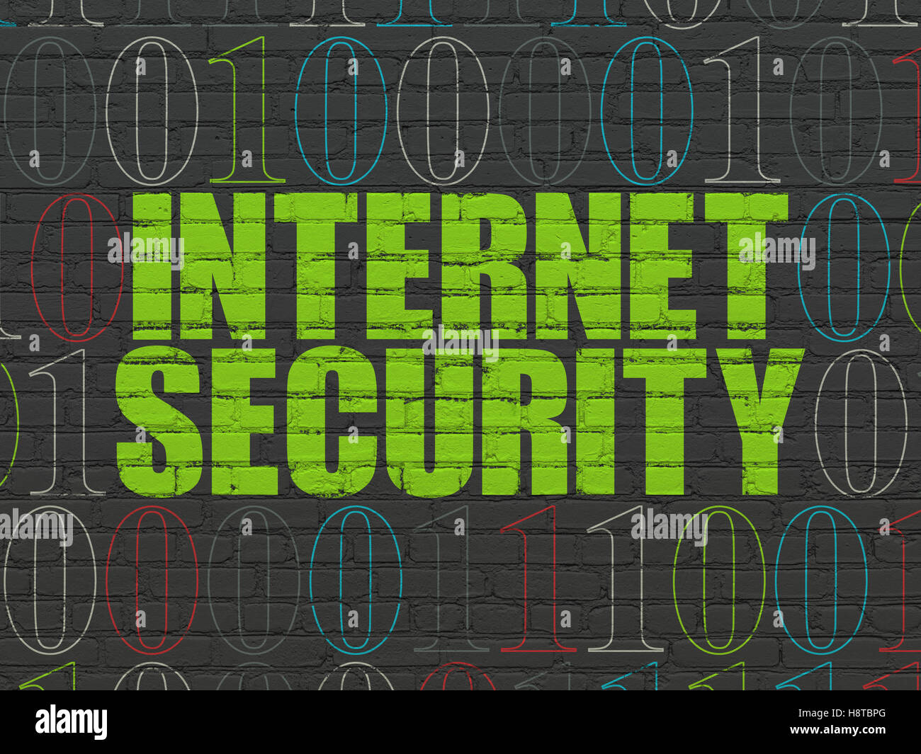 Safety concept: Internet Security on wall background Stock Photo - Alamy