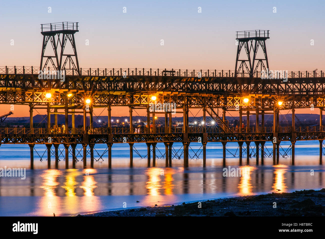 The mining dock of Riotinto Co., better known as the Tinto Dock. This ...