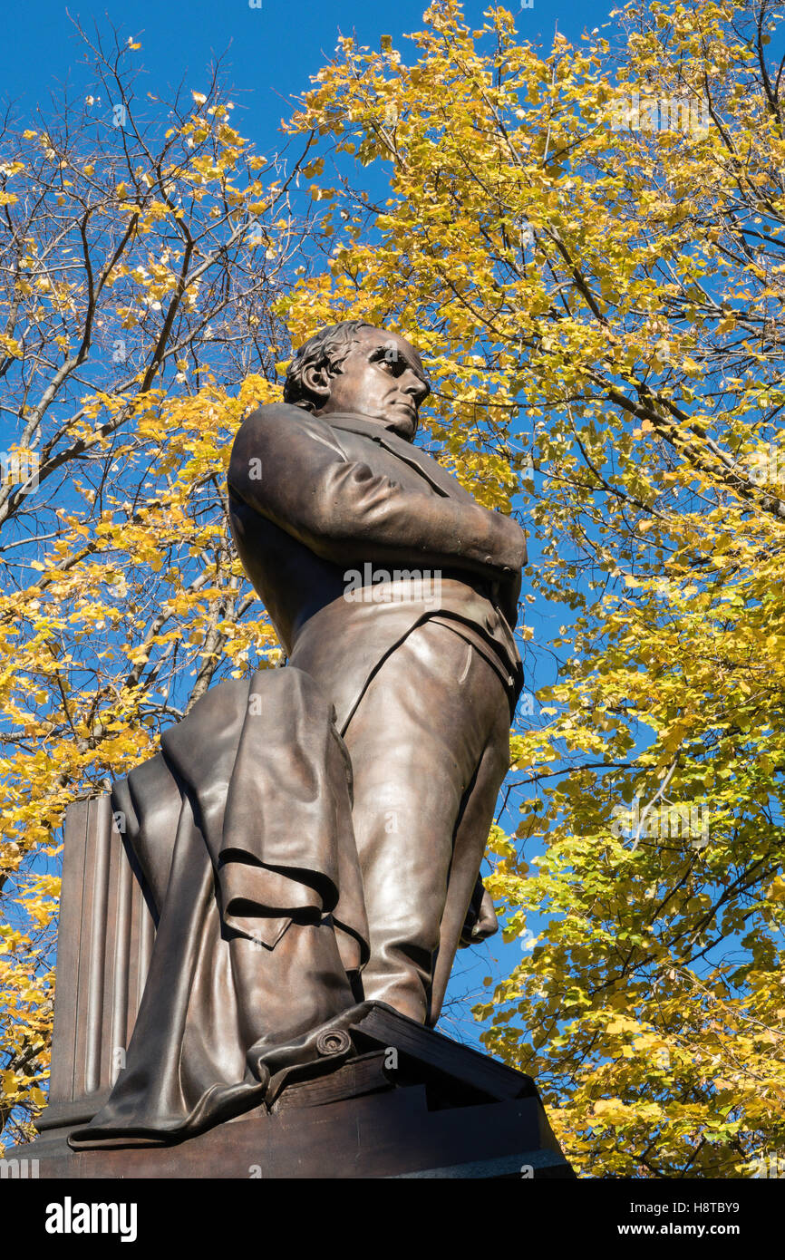 Statue of Daniel Webster, Central Park, NYC Stock Photo - Alamy
