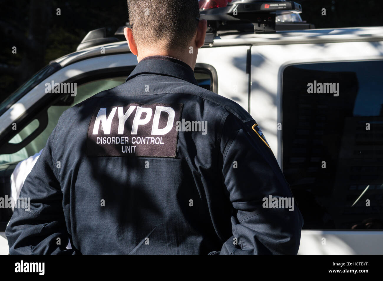 NYPD Disorder Control Unit on Duty, NYC, USA Stock Photo - Alamy