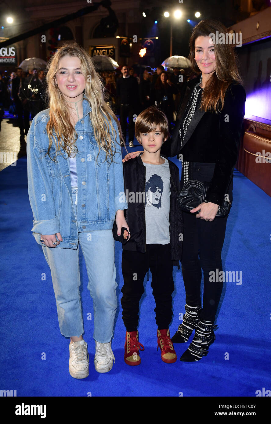Sarah Gallagher and children Anai and Donovan attending the Fantastic ...