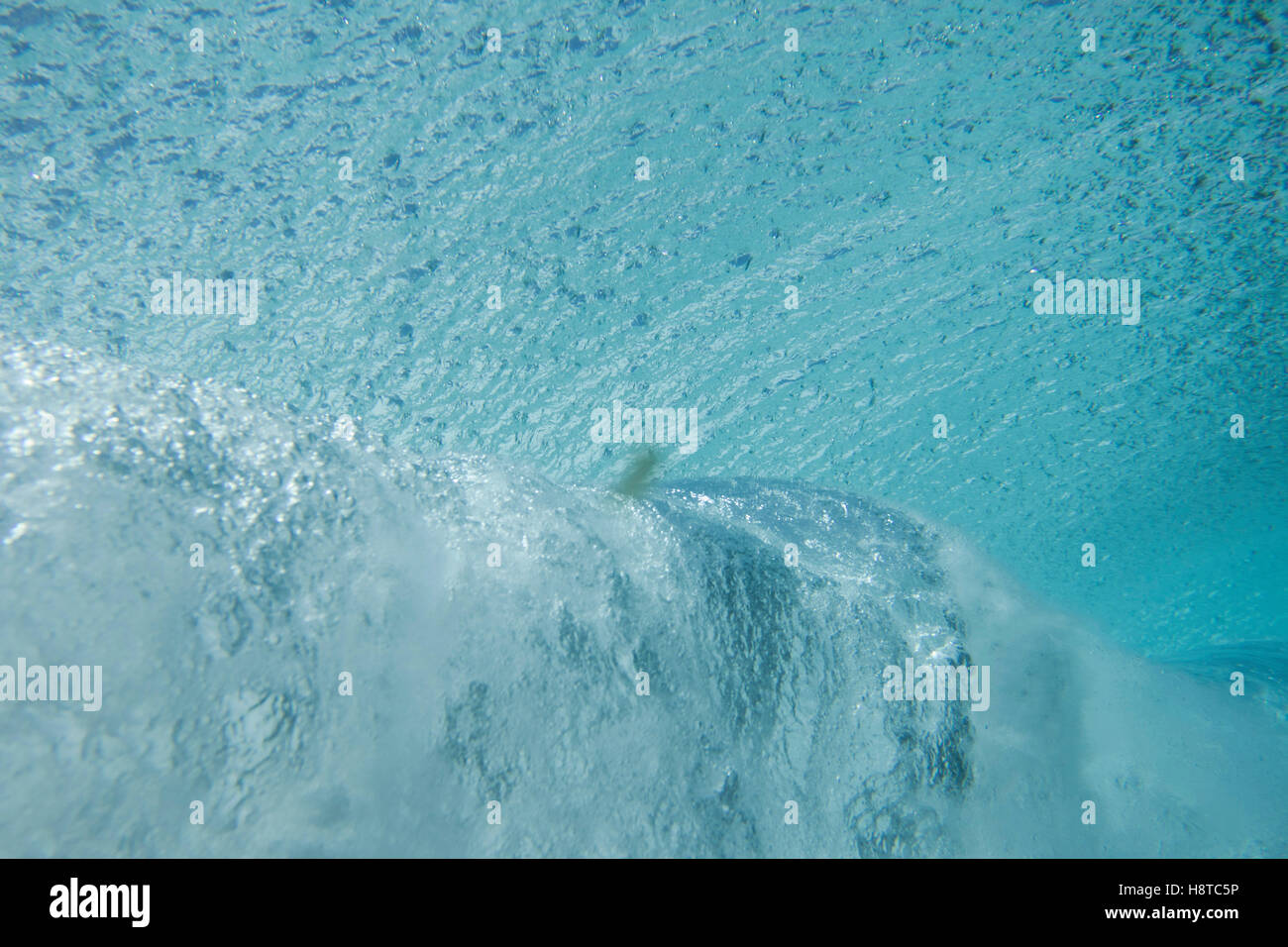 Inside a breaking wave Stock Photo - Alamy