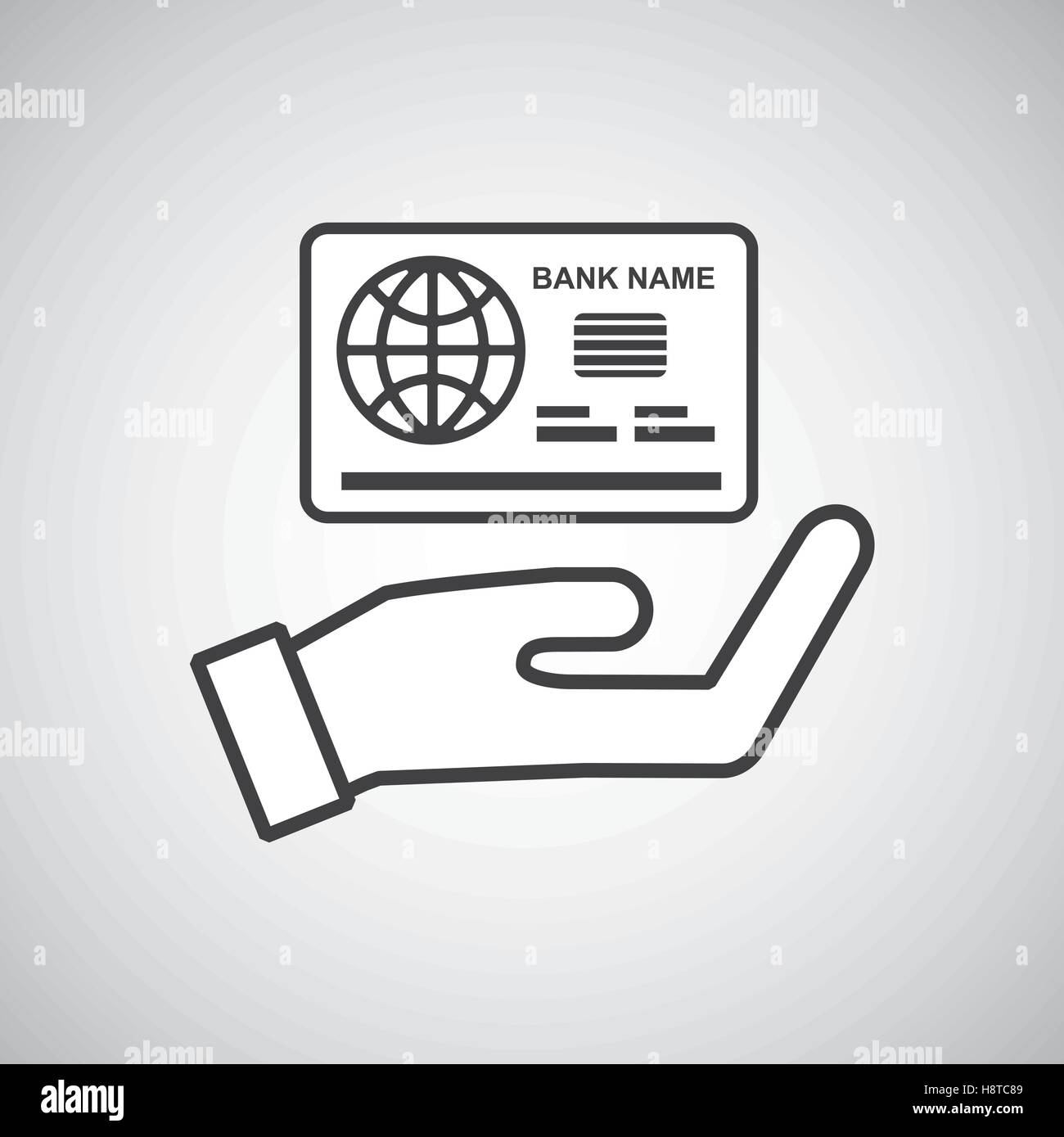 hand hold check bank template icon vector illustration eps 10 Stock ...