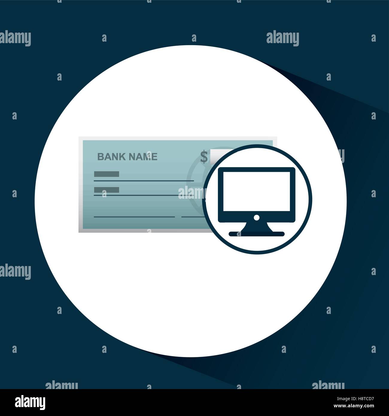 Template blank banking check cheque hi-res stock photography and images ...