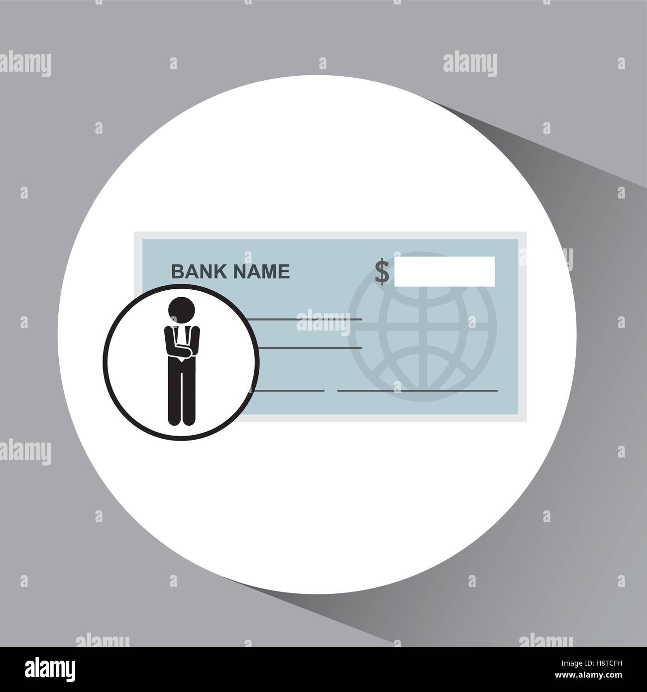 concept stock exchange market bank check icon vector illustration eps ...