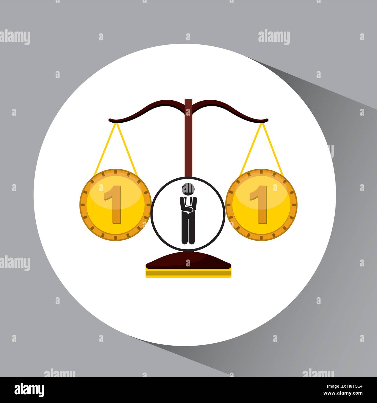 concept stock exchange market trade weight money icon vector ...
