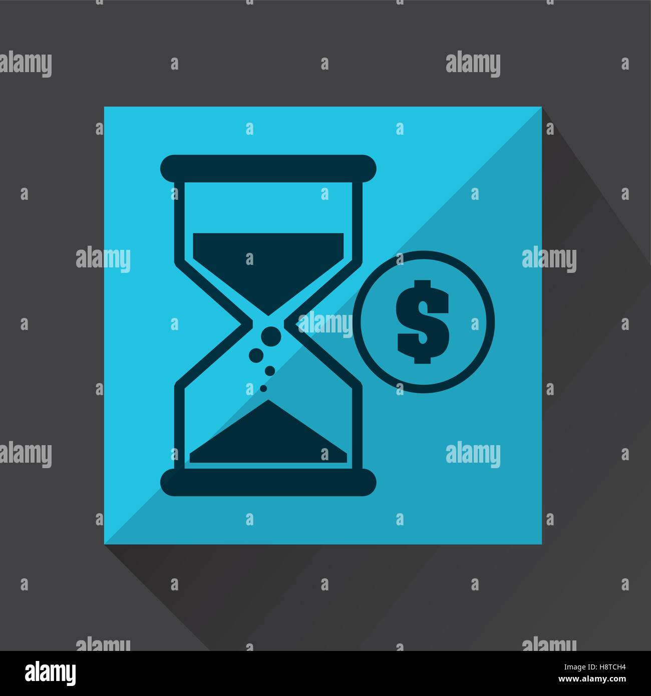 sand clock money coin icon design vector illustration eps 10 Stock ...