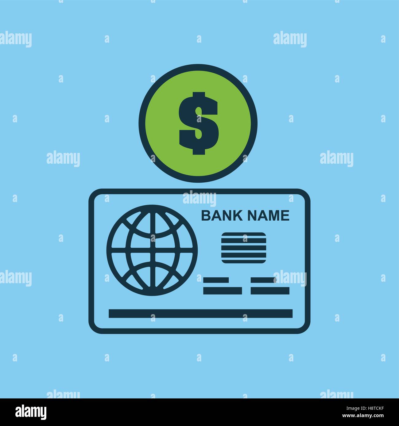 hand hold check bank template icon vector illustration eps 10 Stock ...