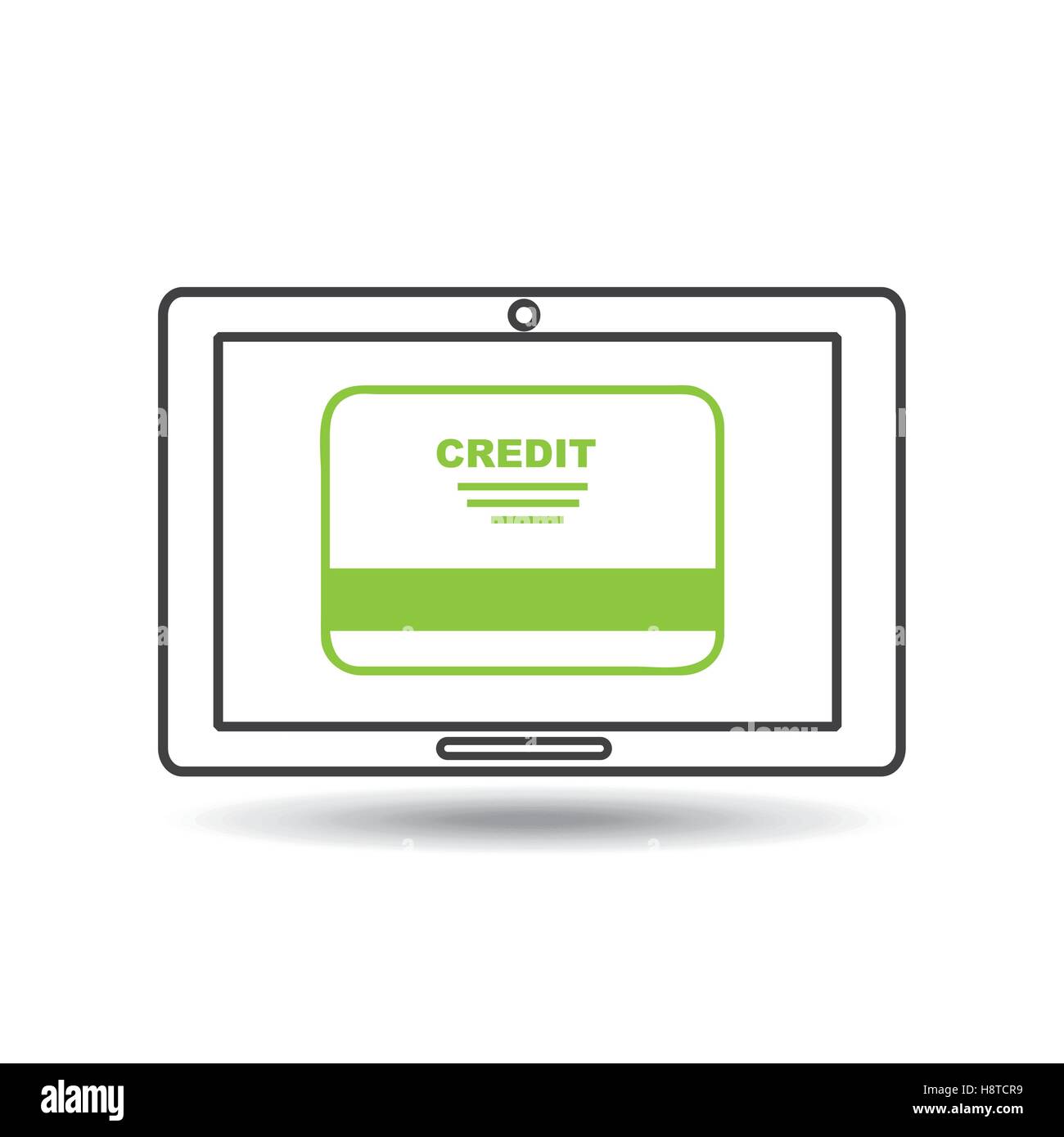 concept money tablet digital graphic vector illustration eps 10 Stock ...