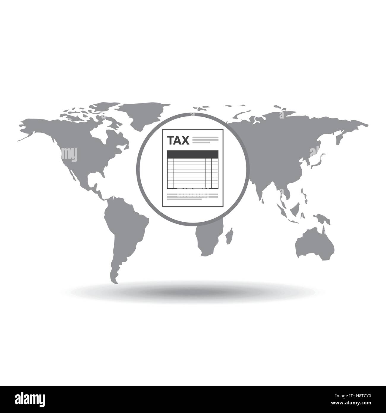 global business taxes concept icon vector illustration eps 10 Stock ...