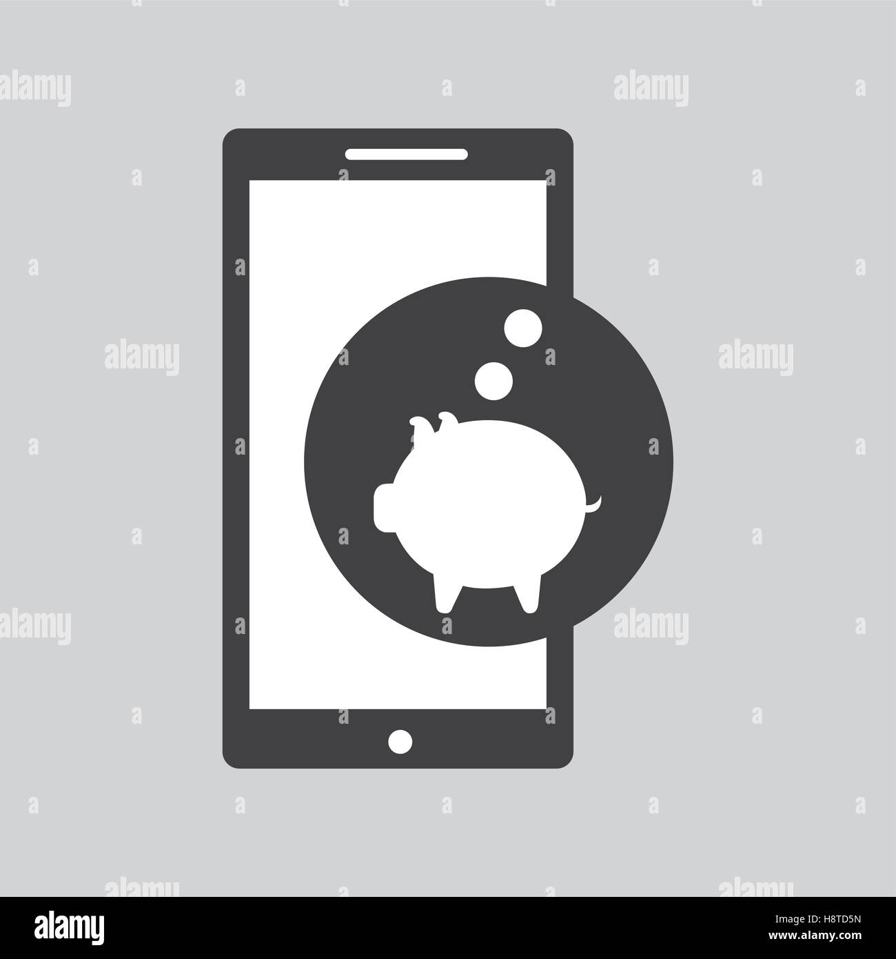 smartphone money concept vector illustration eps 10 Stock Vector Image ...