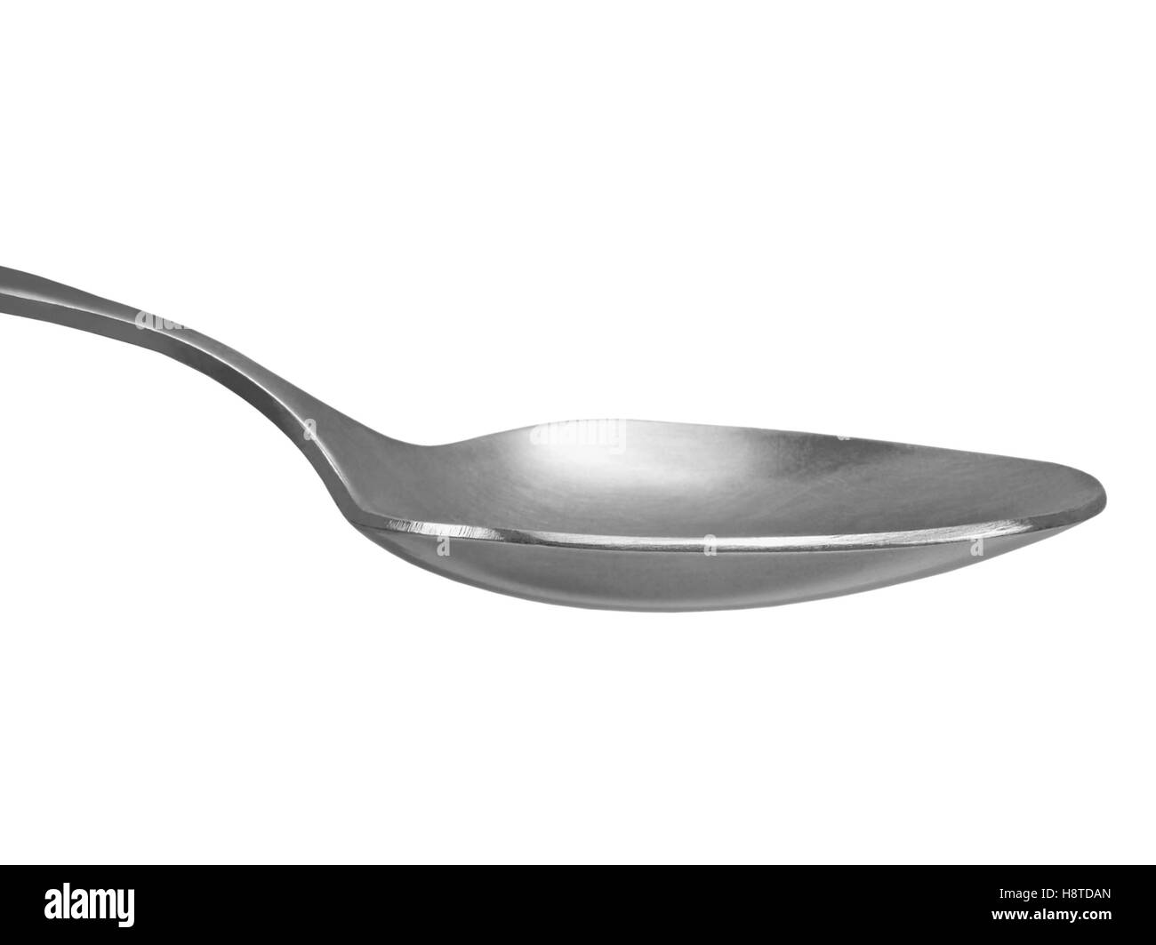Empty Teaspoon, Large Detailed Spoon Macro Closeup, Stainless Steel ...