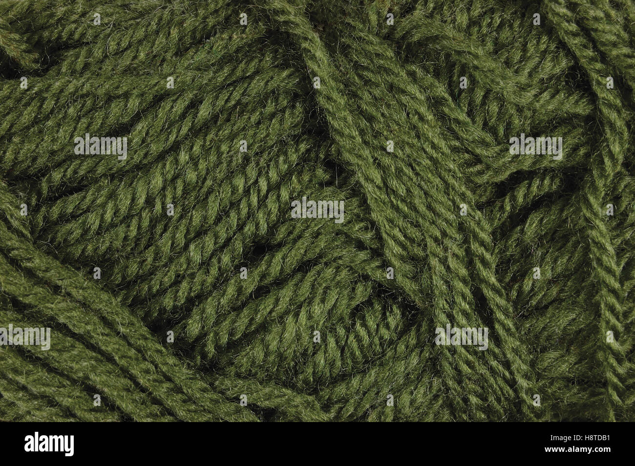 Natural green fine wool threads texture, horizontal textured clew skein ...