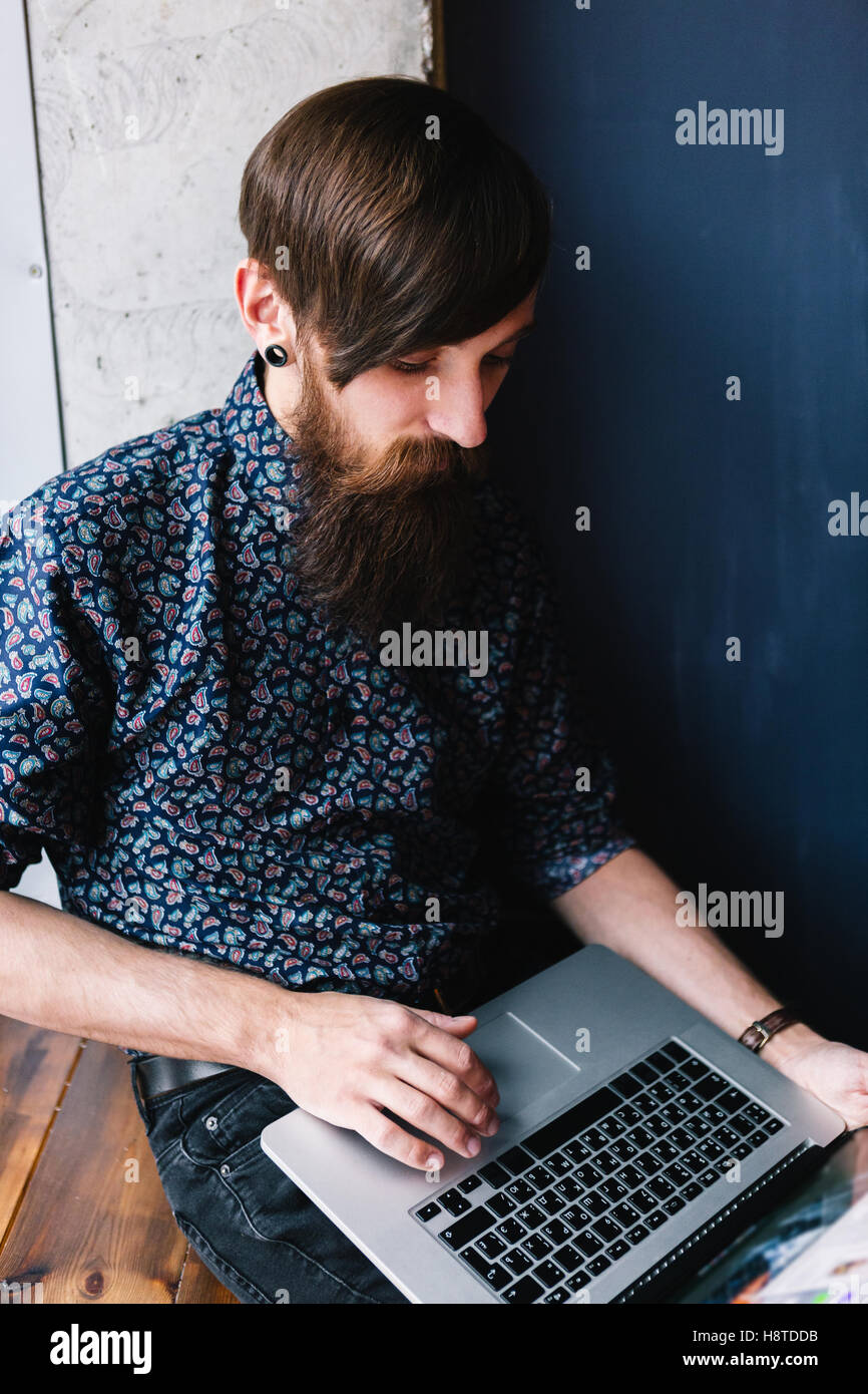 Portrait of a bearded man Stock Photo - Alamy