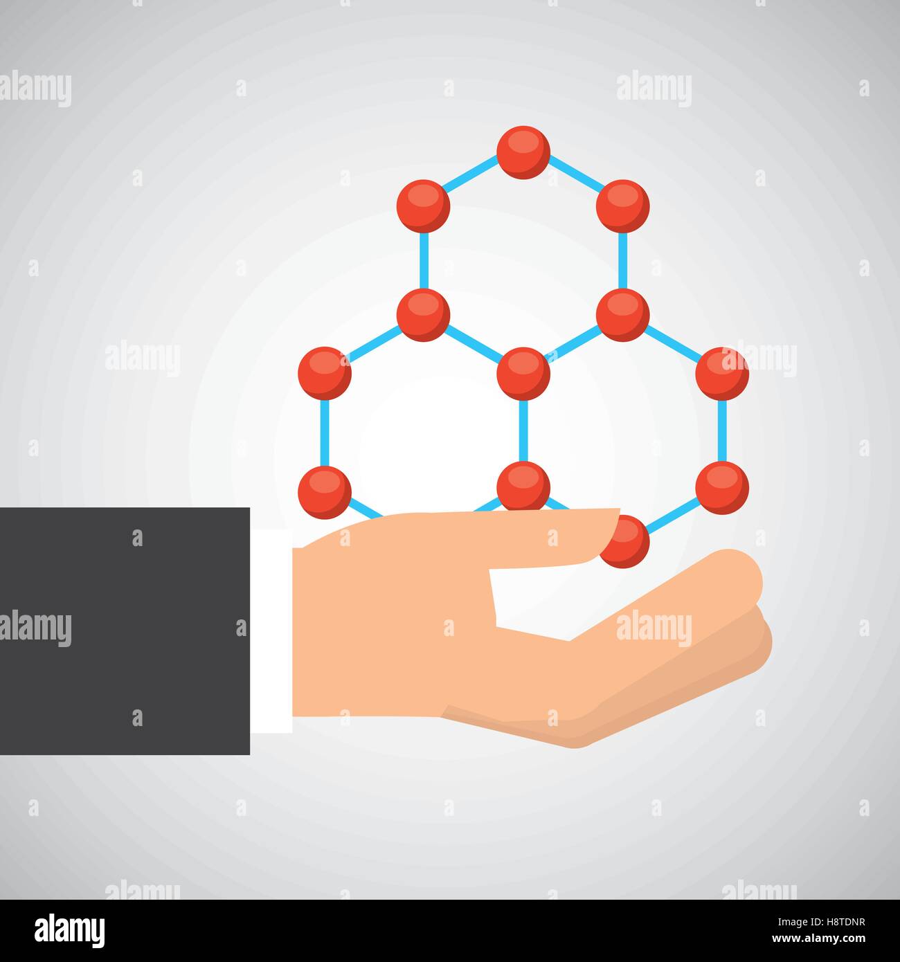 Hand glove laboratory sample Stock Vector Images - Alamy