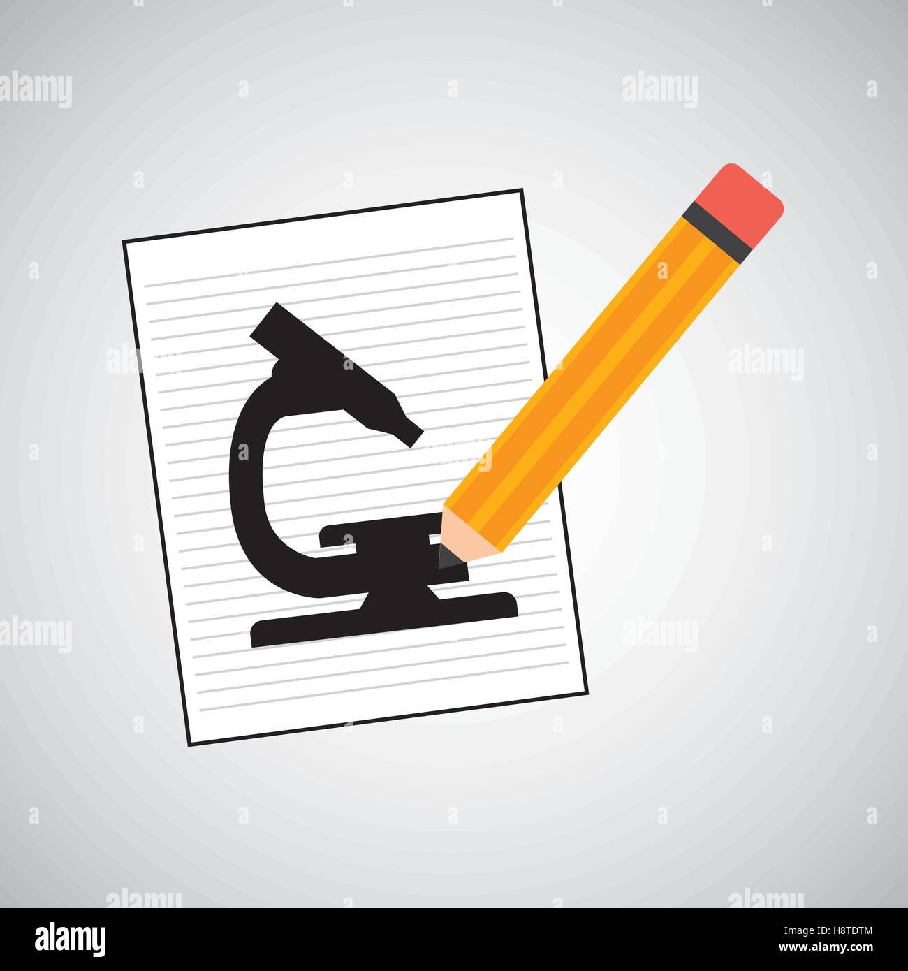 science laboratory microscope equipment drawing graphic vector ...