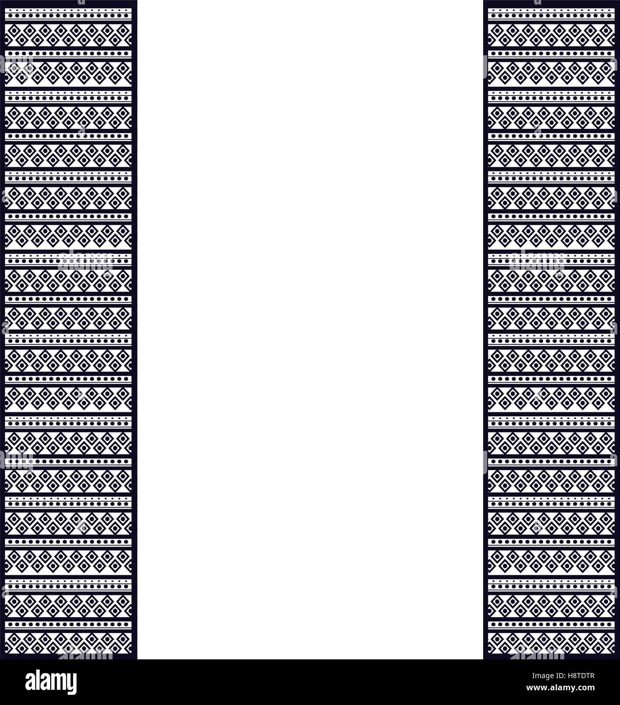 Boho style black and white design. Bohemic decoration and vintage theme ...
