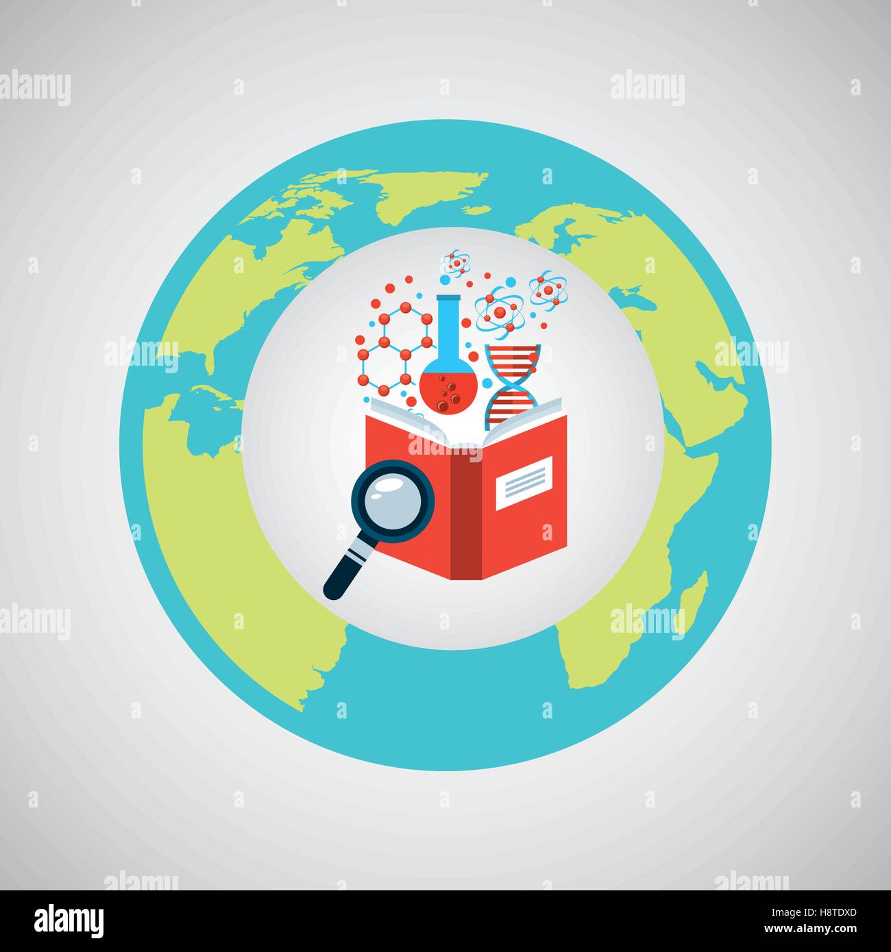 concept science lab search icon graphic vector illustration eps 10 ...