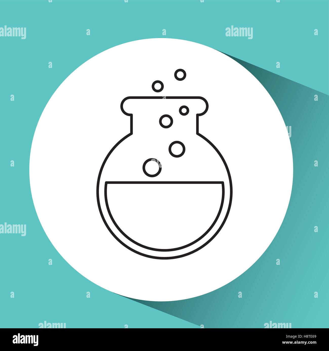 hand holding research science container vector illustration eps 10 ...